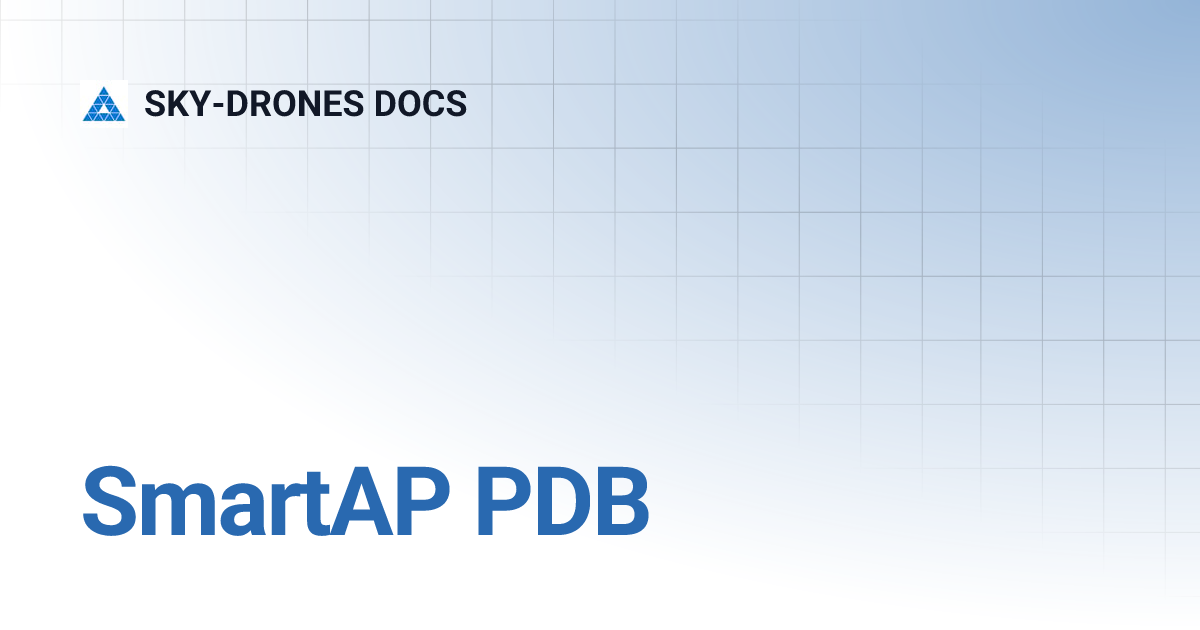 SmartAP PDB | SKY-DRONES DOCS