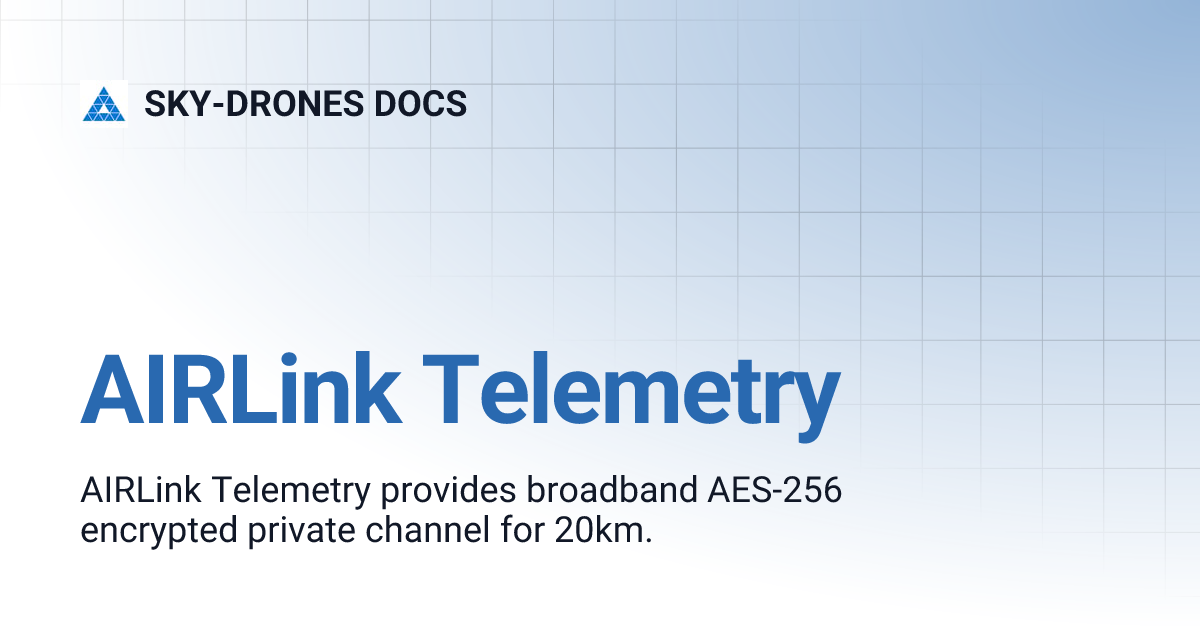 AIRLink Telemetry | SKY-DRONES DOCS